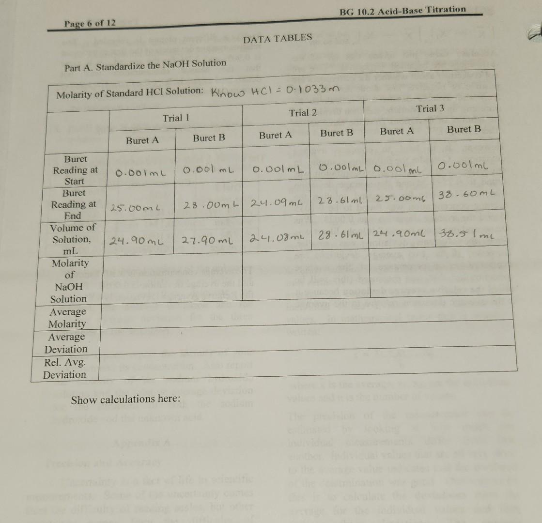 Show calculations here: | Chegg.com