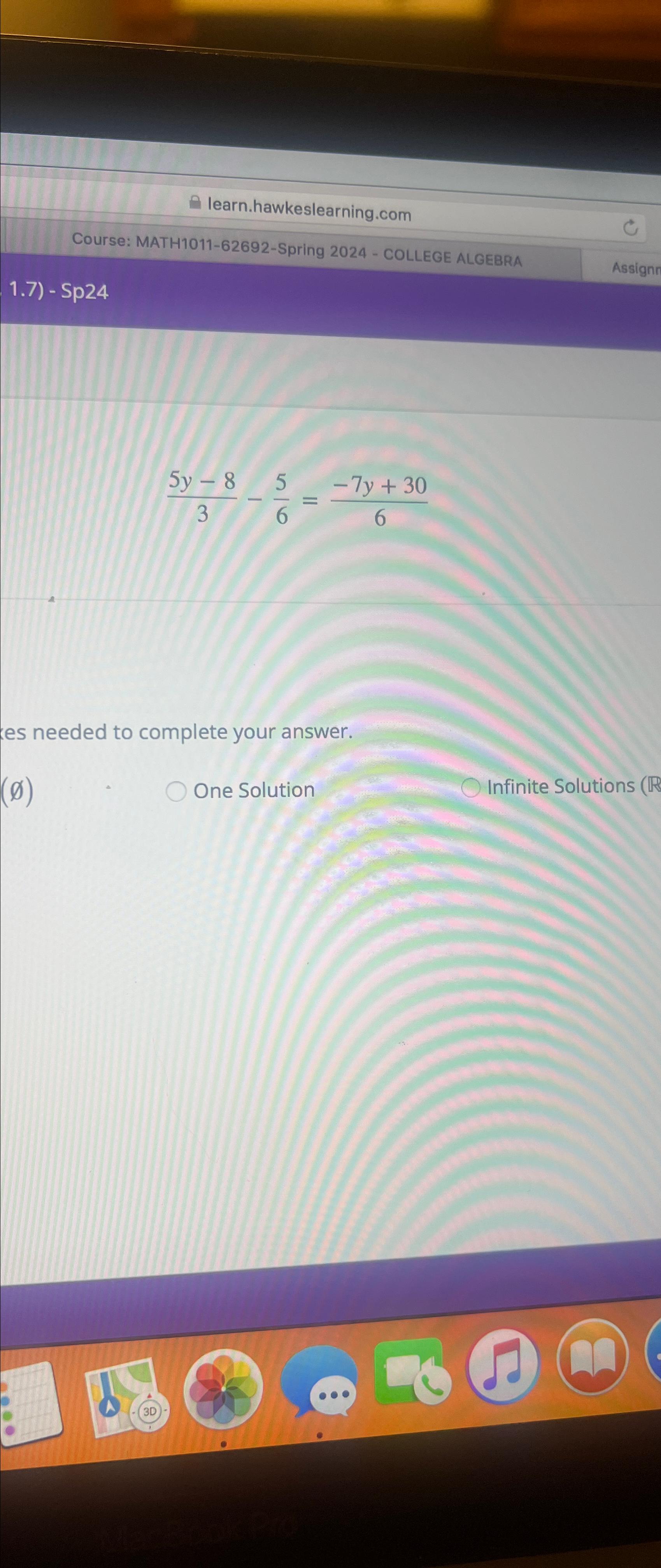 Solved learn.hawkeslearning.comCourse: MATH1011-62692-Spring | Chegg.com