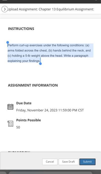 Solved 2 Pload Assignment Chapter 13 Equilibrium 5878