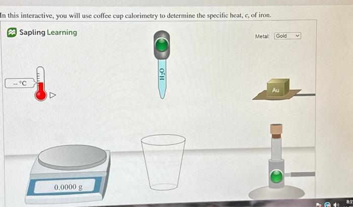 this interactive. vou will use coffee cun calorimetrv | Chegg.com