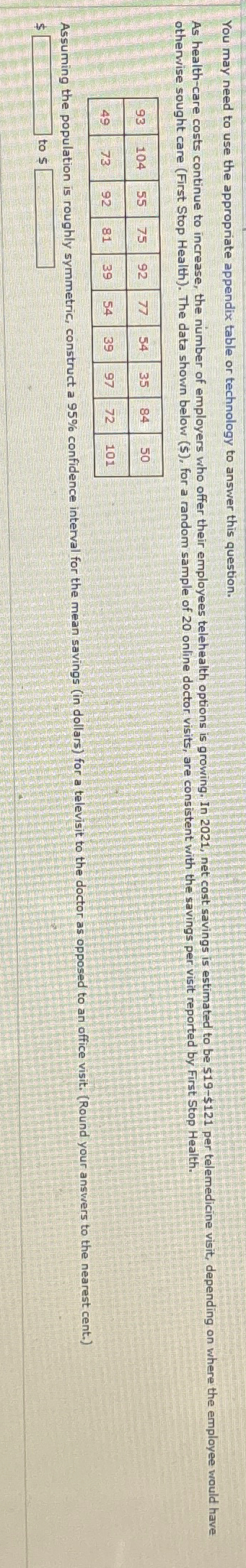 Solved You may need to use the appropriate appendix table or | Chegg.com