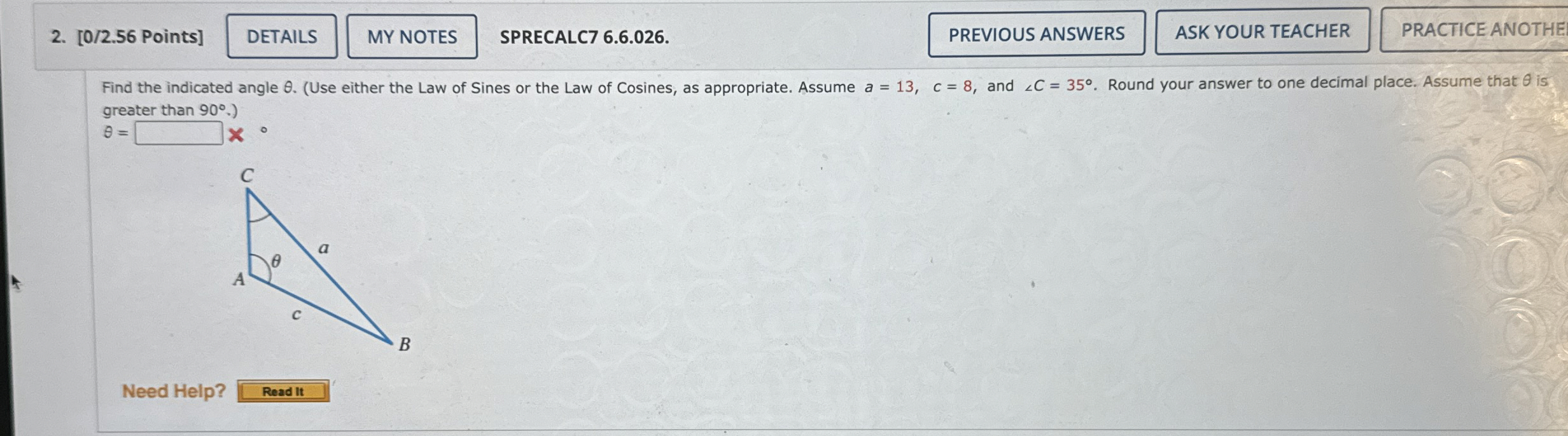 Solved Points] ﻿SPRECALC7 6.6.026. Find the indicated | Chegg.com