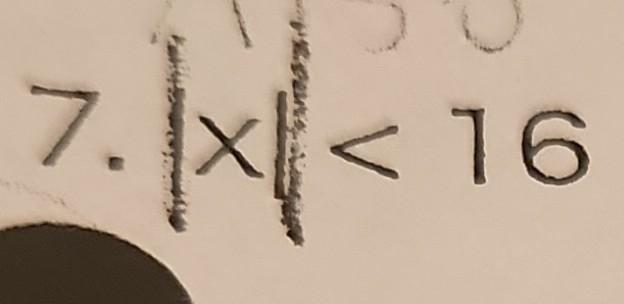 Solved 7. ∣x∣
