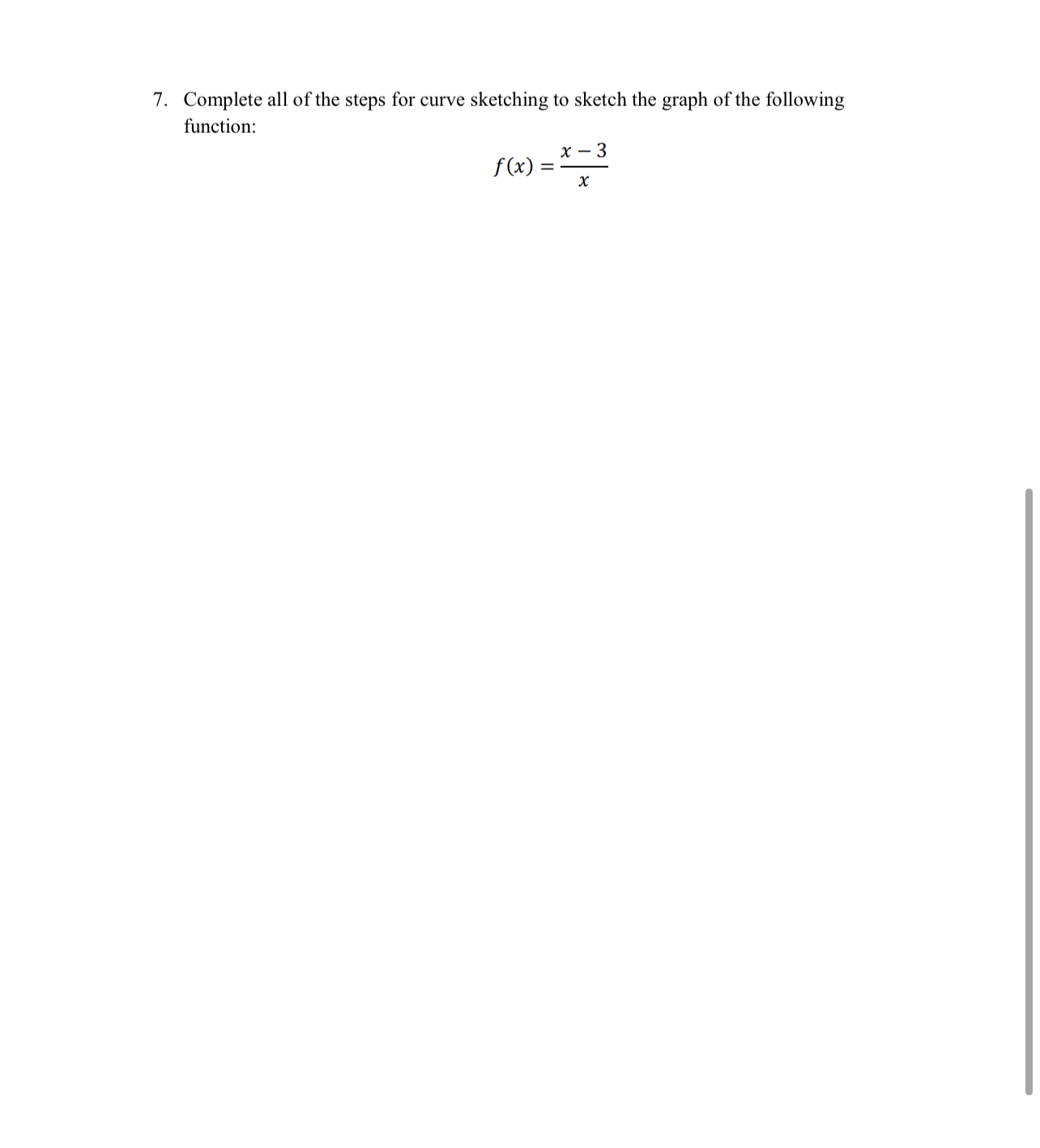 Solved Complete all of the steps for curve sketching to | Chegg.com