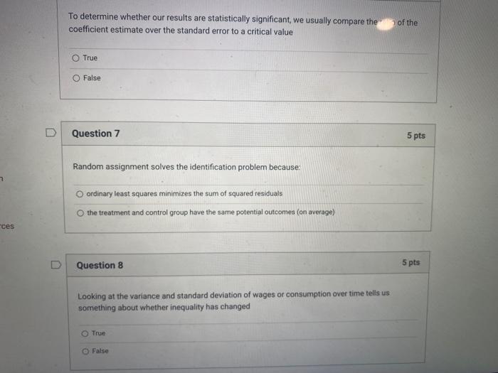 Solved To determine whether our results are statistically | Chegg.com