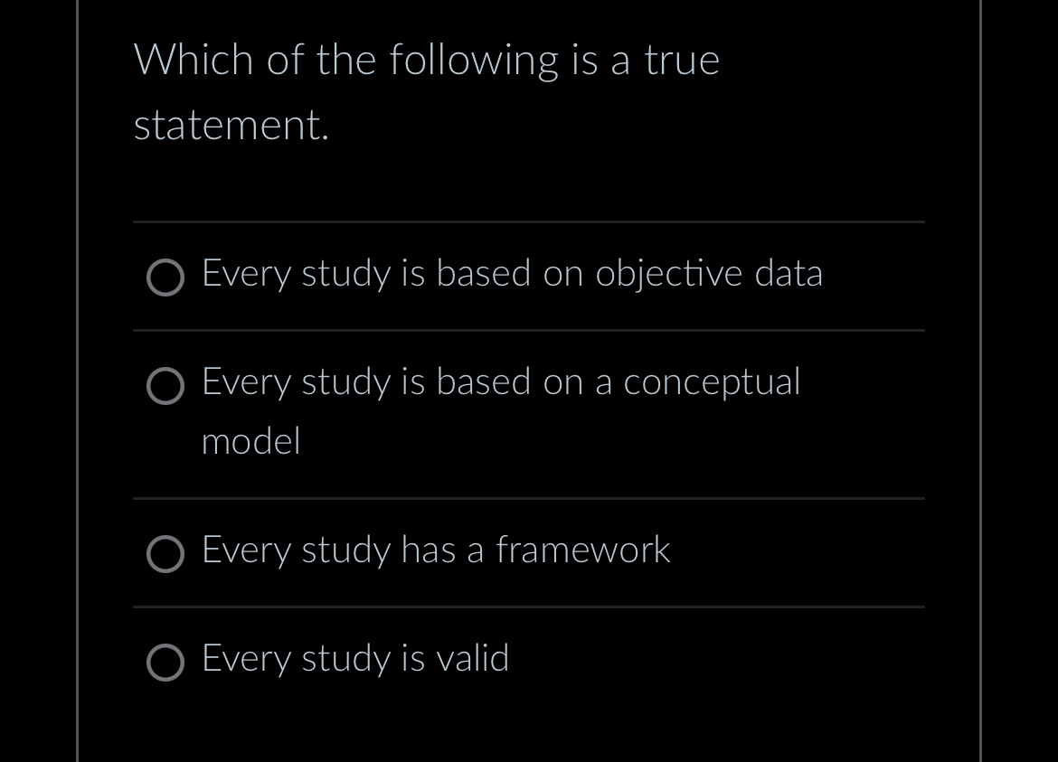 Solved Which of the following is a true statement.Every | Chegg.com