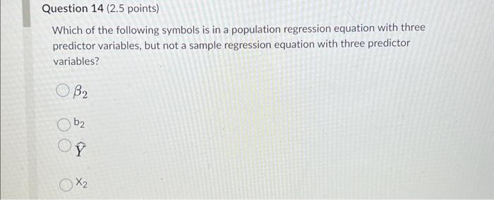 Solved Which of the following symbols is in a population | Chegg.com