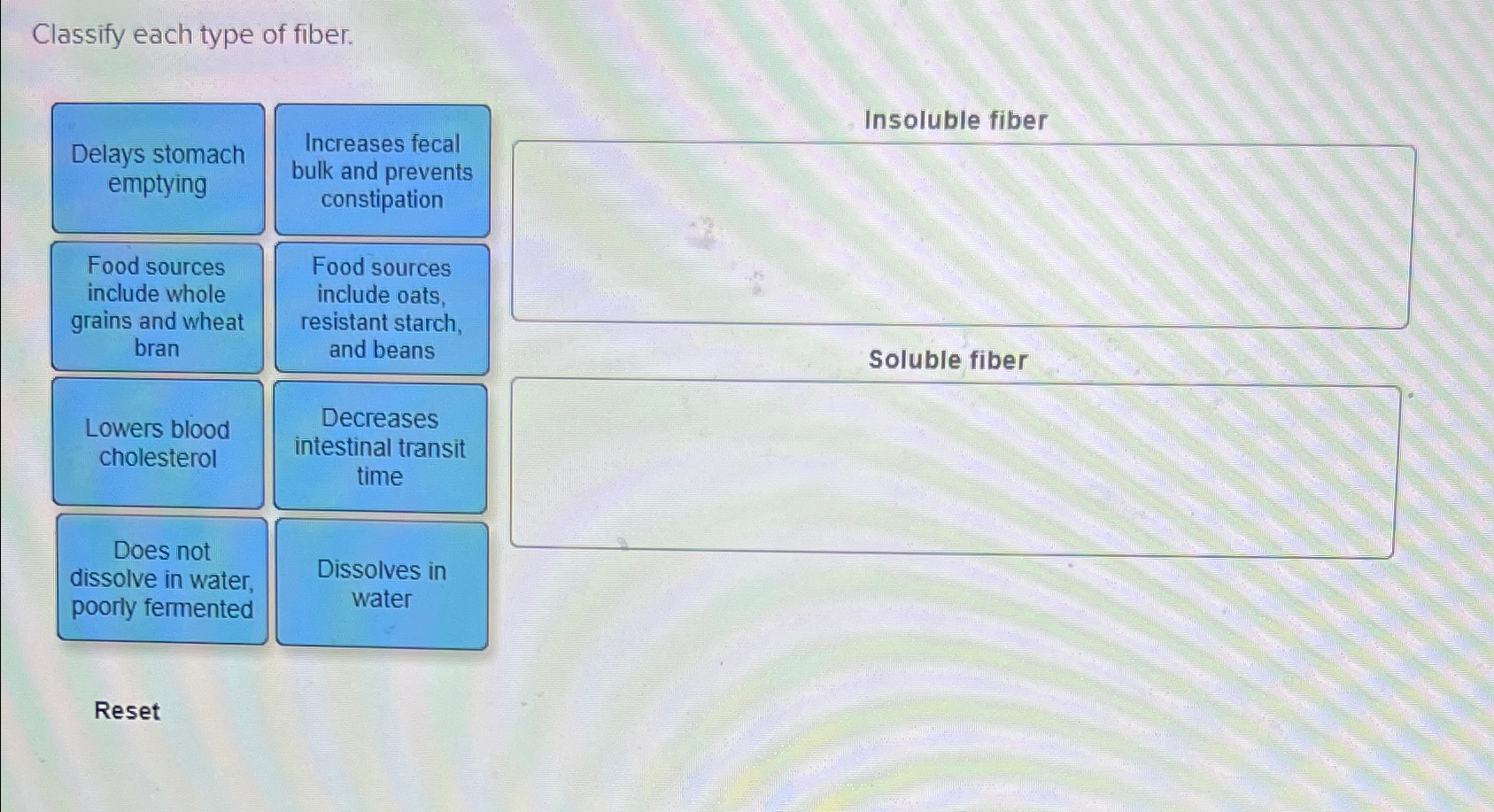 Solved Classify each type of fiber.\table[[\table[[Delays | Chegg.com