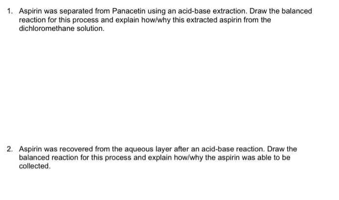 Solved please answer both with explanation and reaction. | Chegg.com