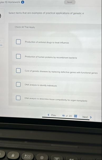 Solved pter 10 ﻿Homework iSelect items that are examples of | Chegg.com