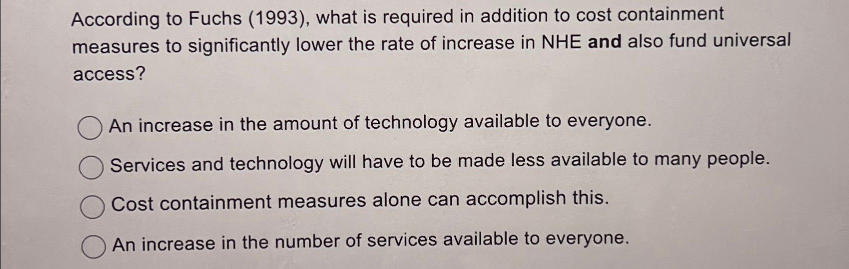 Solved According to Fuchs (1993), ﻿what is required in | Chegg.com
