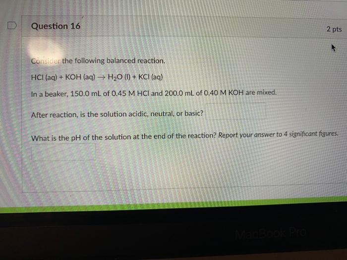 Solved Consider the following balanced reaction. | Chegg.com