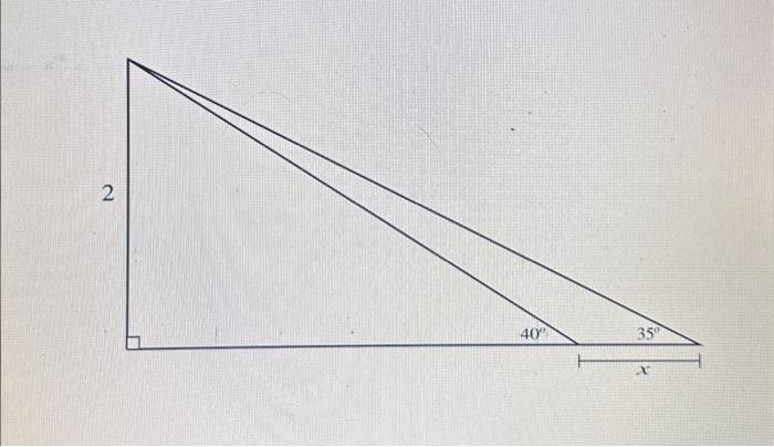 Solved Using the figure above, find the length of the side | Chegg.com