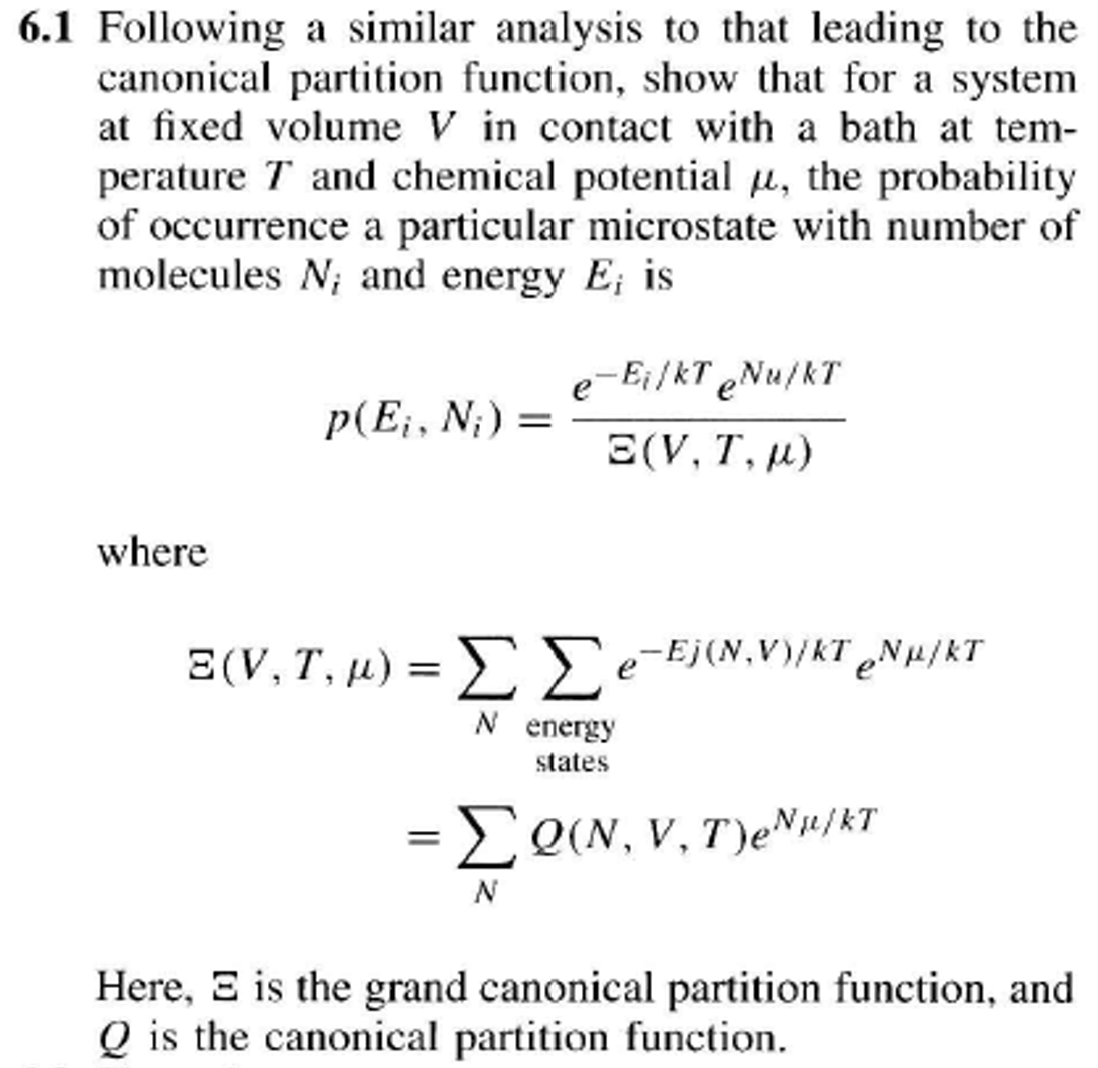 Solved 6.1 ﻿Following a similar analysis to that leading to | Chegg.com