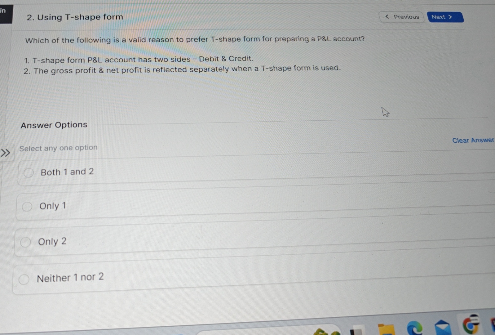 Solved Using T-shape formWhich of the following is a valid | Chegg.com