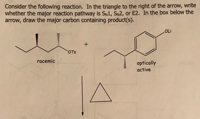 Solved Consider the following reaction. In the triangle to | Chegg.com