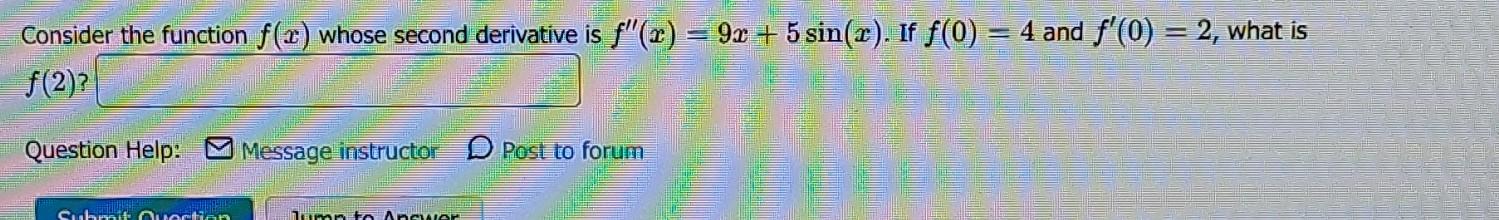 Solved Consider the function f(x) whose second derivative is | Chegg.com