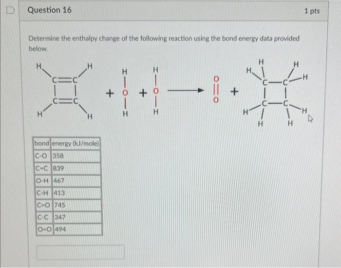 Solved Determine the enthalpy change of the following | Chegg.com