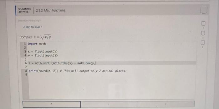 Solved \begin{tabular}{l|l} aimienot. & 2.92 Math functions | Chegg.com