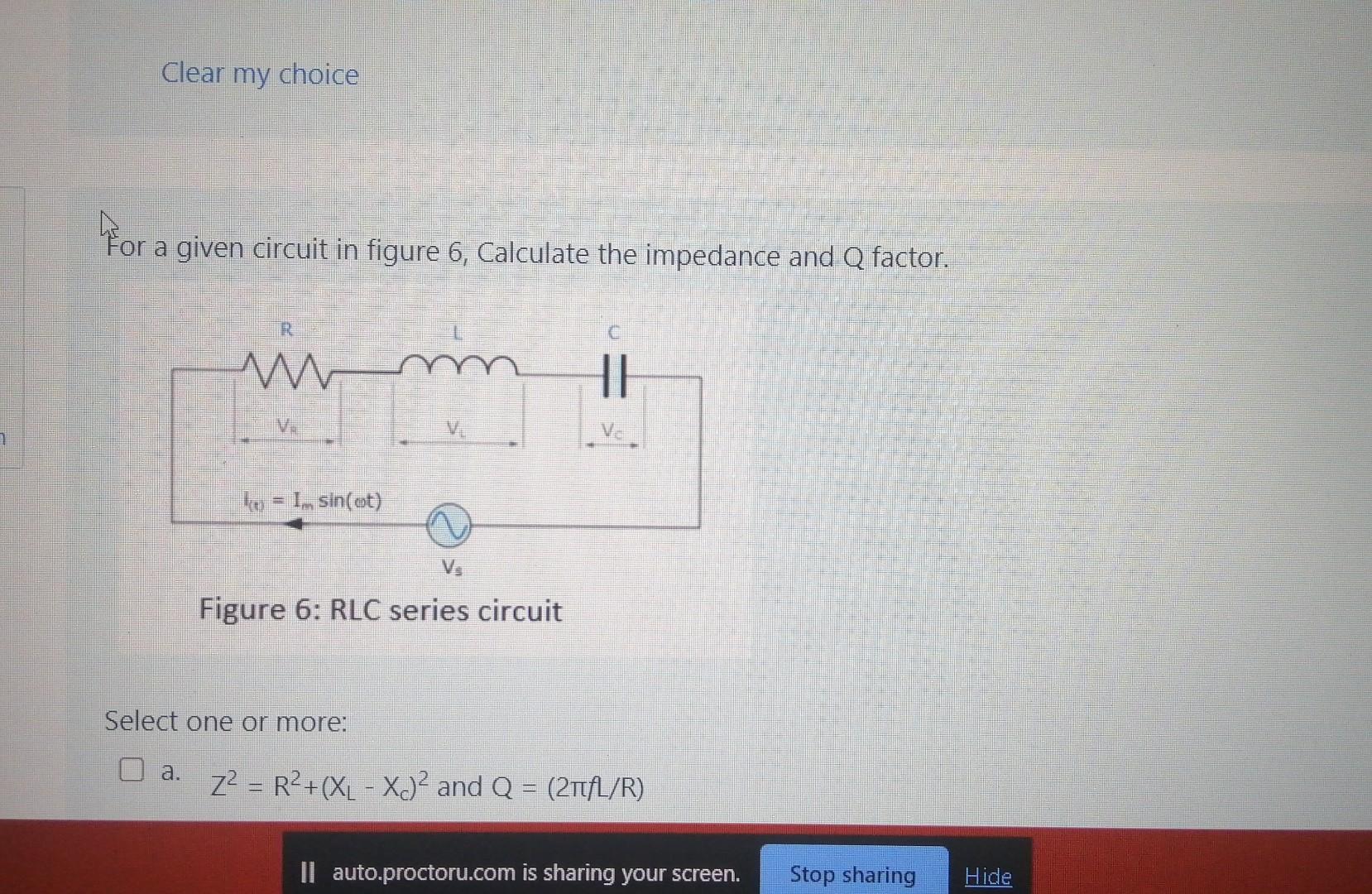 Solved Clear my choice For a given circuit in figure 6 , | Chegg.com