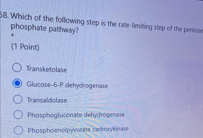 Solved 58. Which of the following step is the rate-limiting | Chegg.com