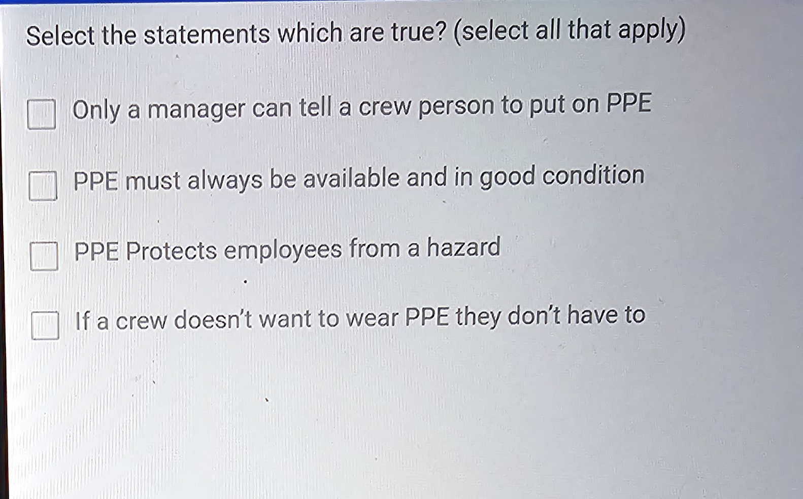 Solved Select the statements which are true? (select all | Chegg.com