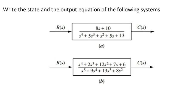 Solved Write the state and the output equation of the | Chegg.com