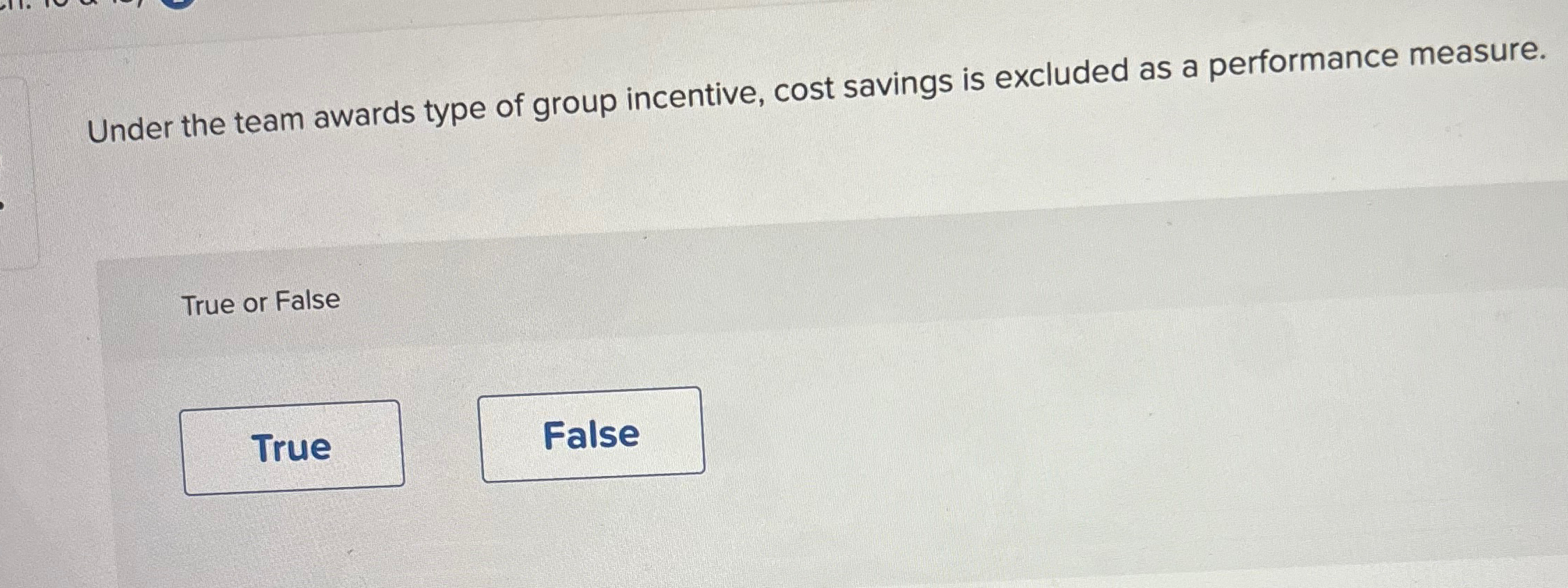 Solved Under the team awards type of group incentive, cost | Chegg.com