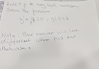 Solved Let p ﻿be any real number.solve the | Chegg.com