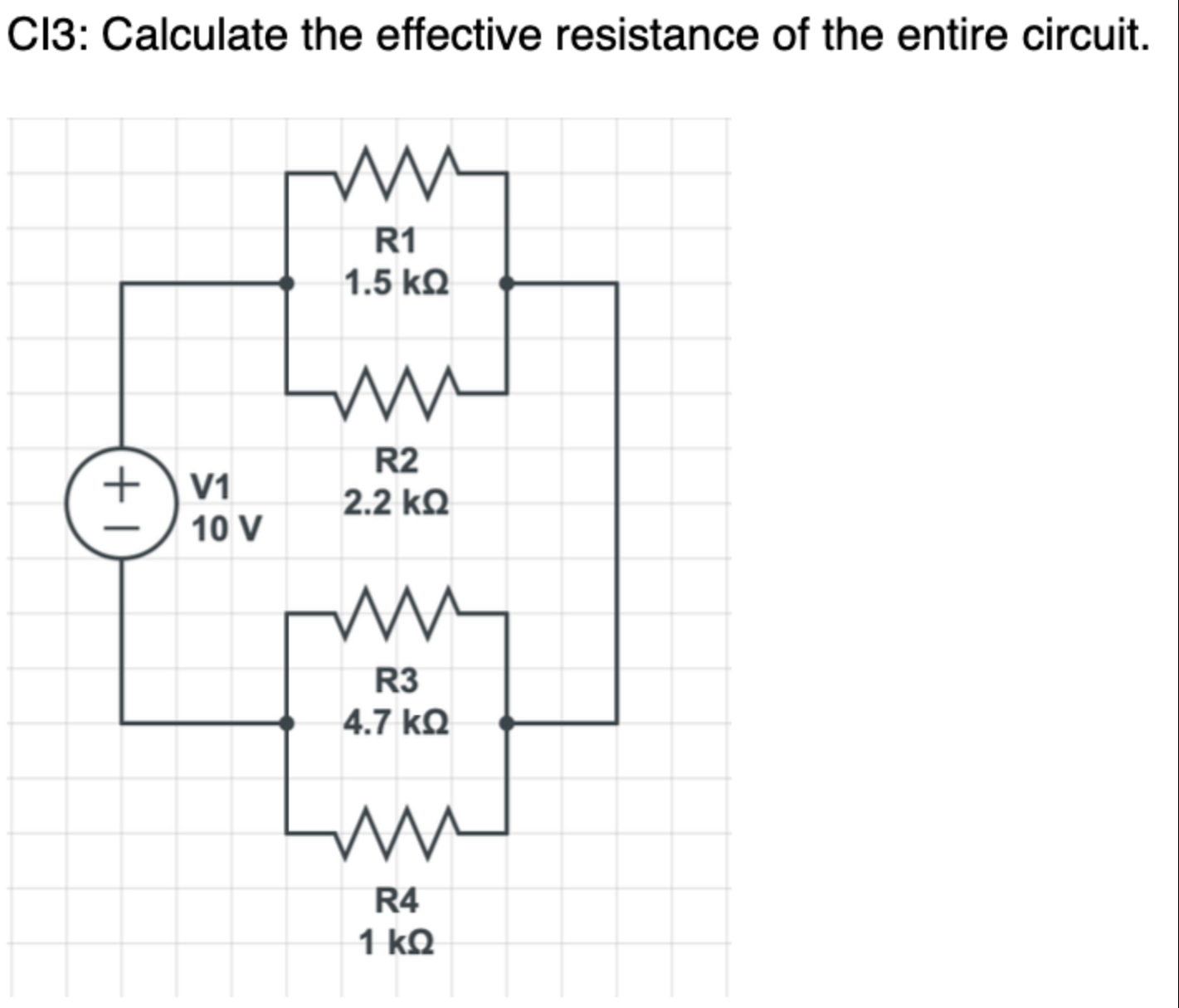 Solved CI3: Calculate the effective resistance of the entire | Chegg.com