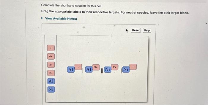 [Solved]: Complete the shorthand notation for this cell. Dr