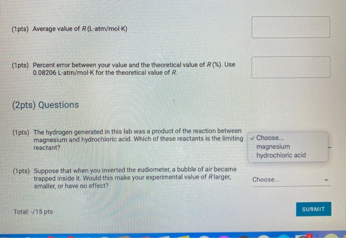 Solved Experimental Data Table 1. Experimental data table | Chegg.com