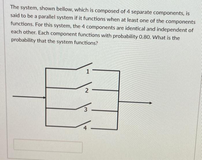 The system, shown bellow, which is composed of 4 | Chegg.com
