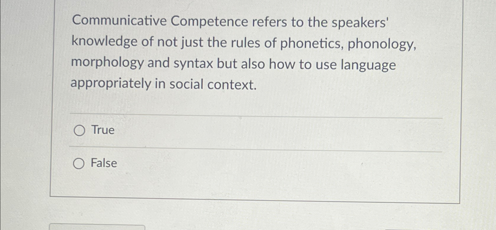 Solved Communicative Competence refers to the speakers' | Chegg.com
