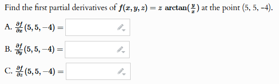 Solved Find the first partial derivatives | Chegg.com