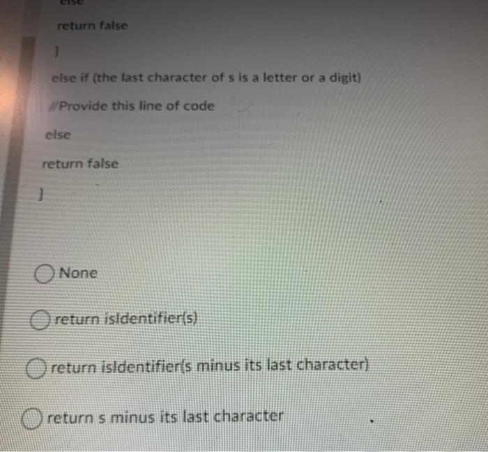 Solved • Provide the missing line of pseudocode: | Chegg.com