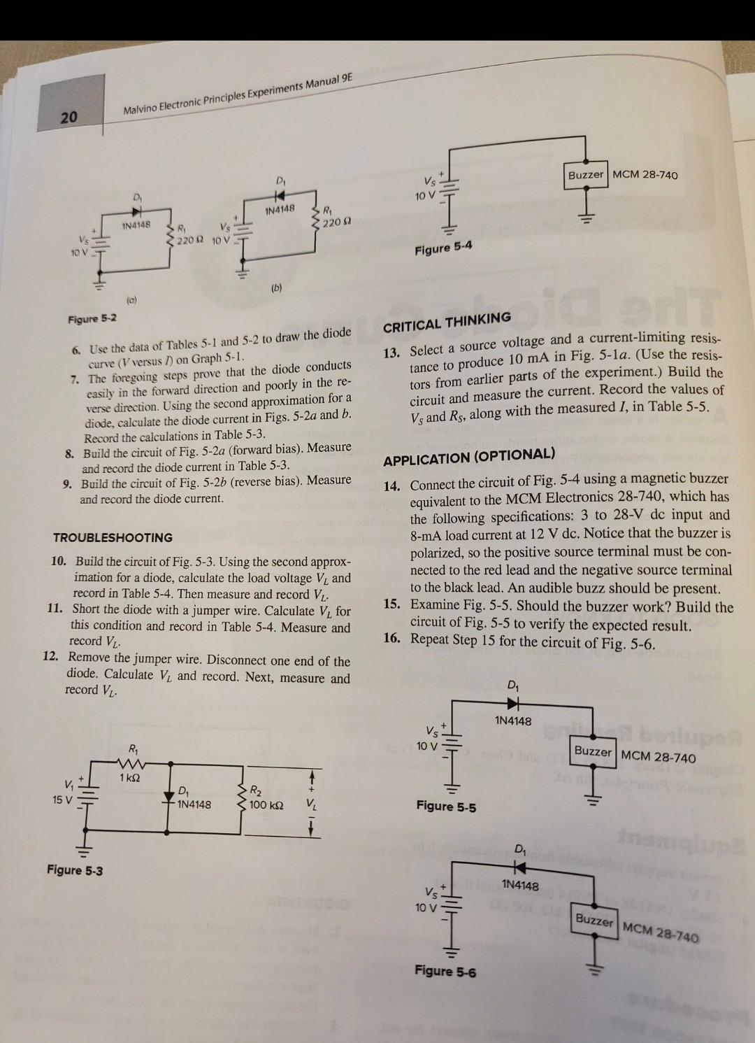 Solved Experiments Manual to accompany Electronic | Chegg.com