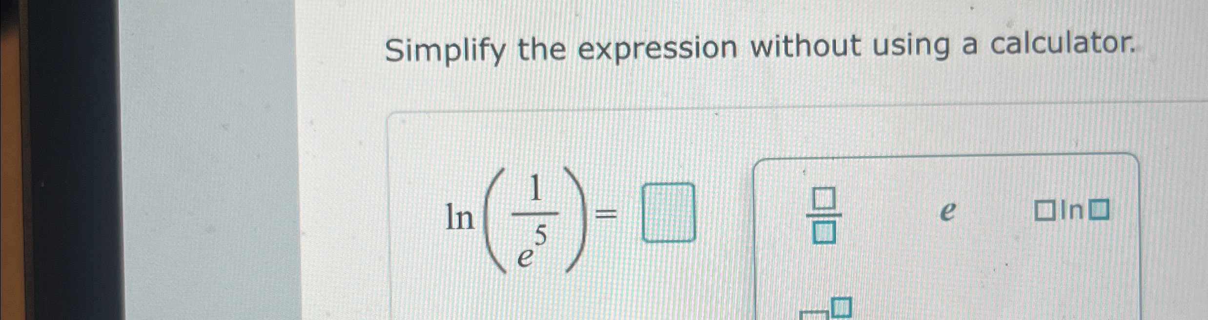 Solved Simplify the expression without using a | Chegg.com