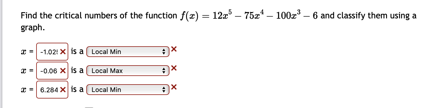 Solved Find the critical numbers of the function | Chegg.com