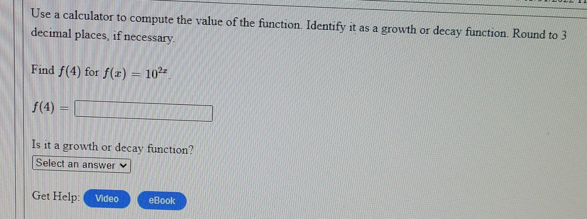 Solved have to write it in natural exponential function. LN | Chegg.com