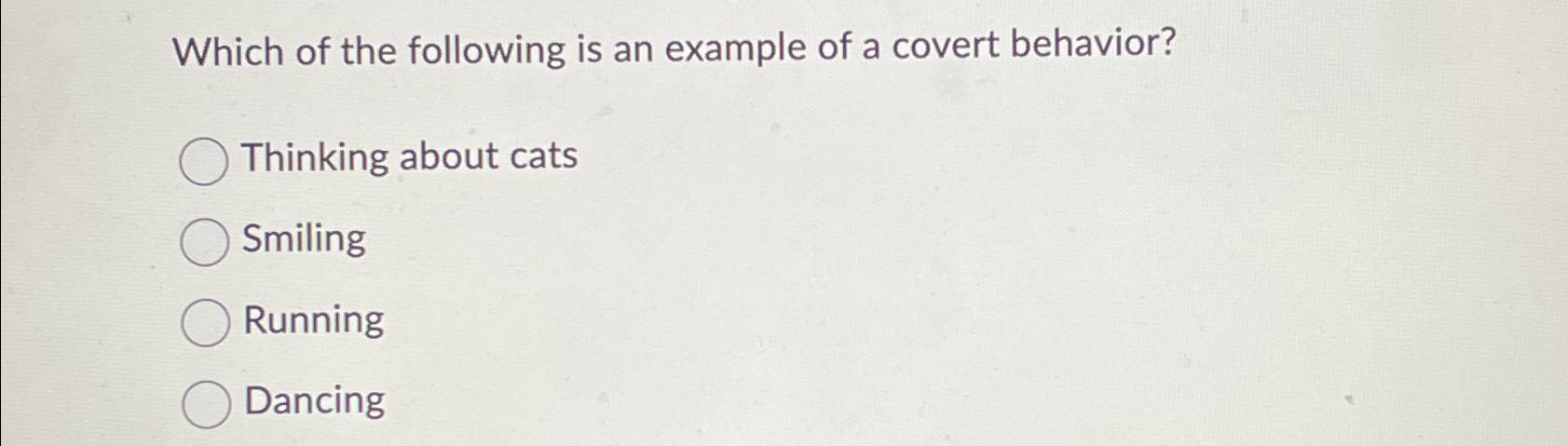 Solved Which of the following is an example of a covert | Chegg.com