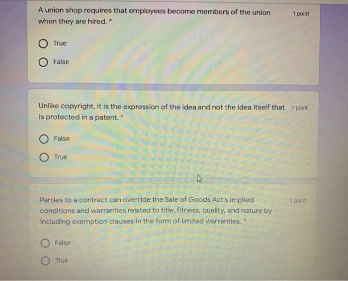 Solved A union shop requires that employees become members | Chegg.com