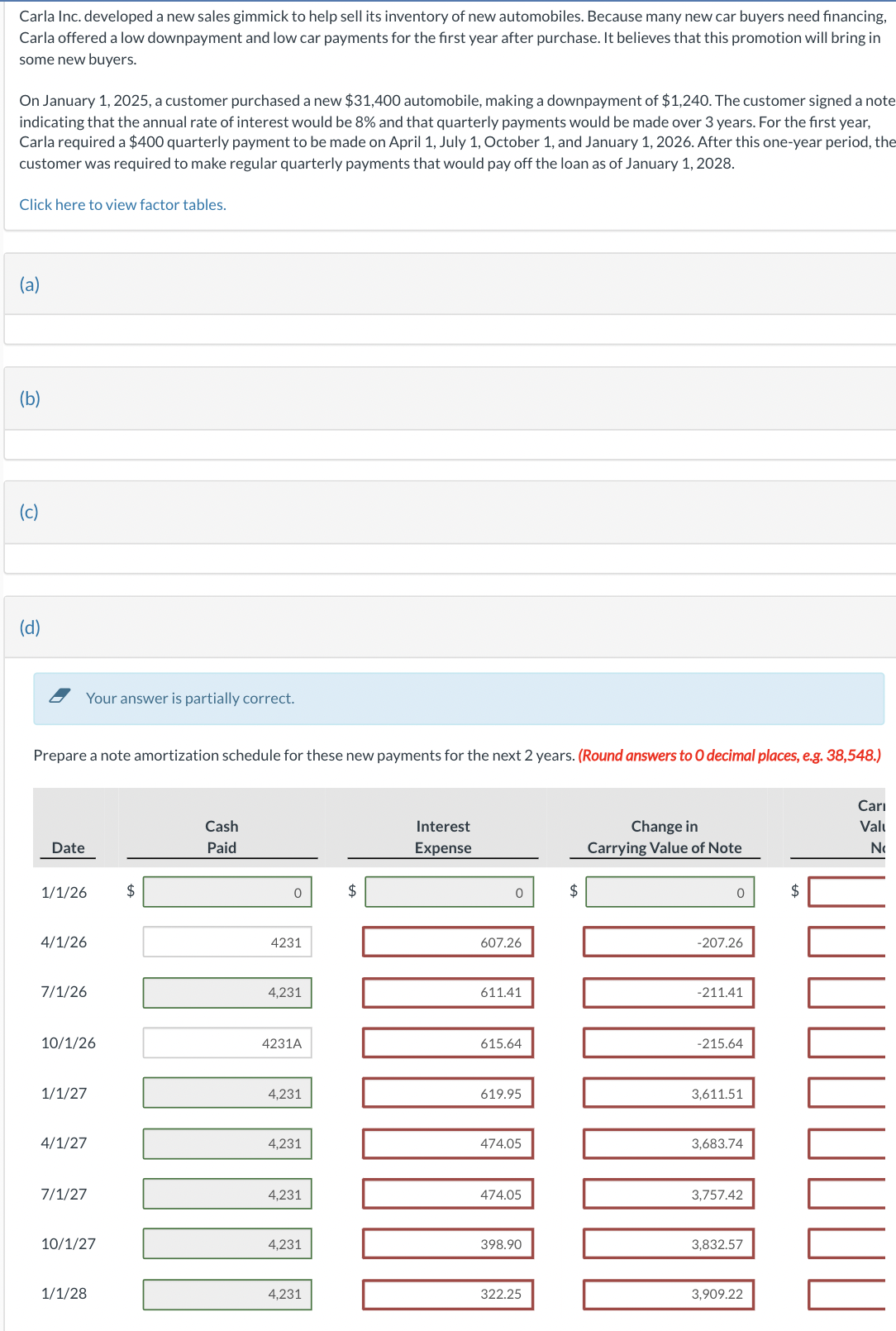 Solved Carla Inc. developed a new sales gimmick to help sell | Chegg.com