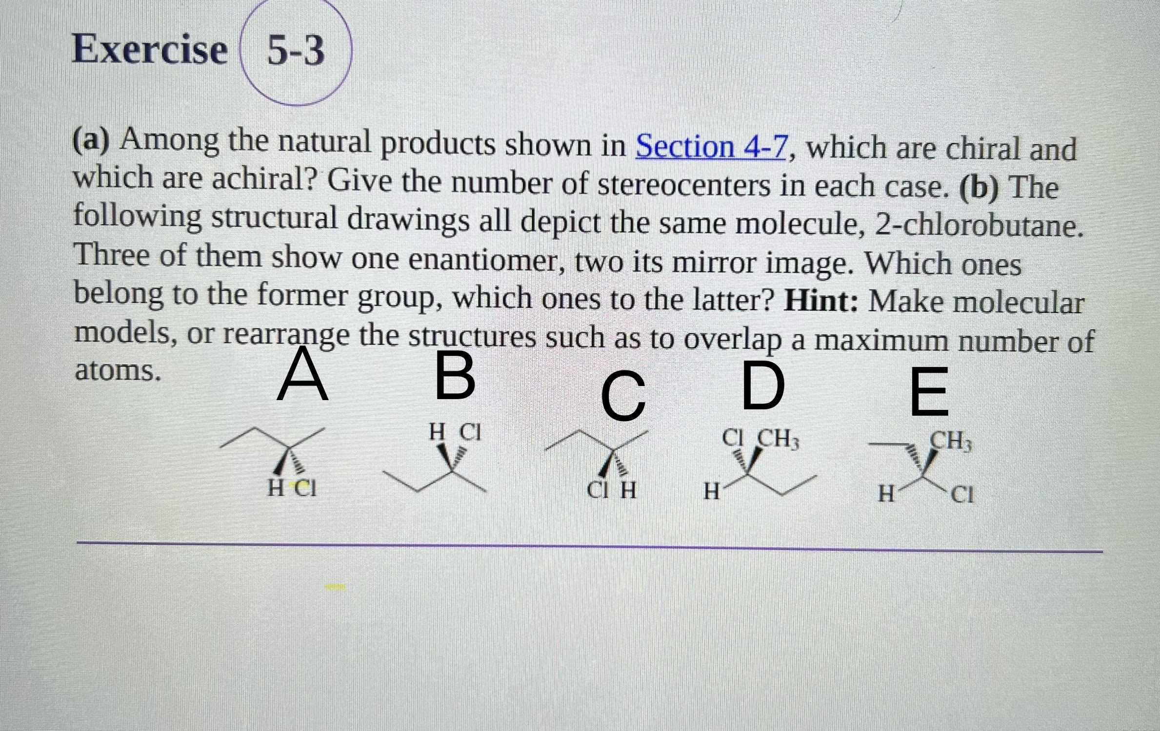 Solved Which structures are enantiomers and which ones are | Chegg.com