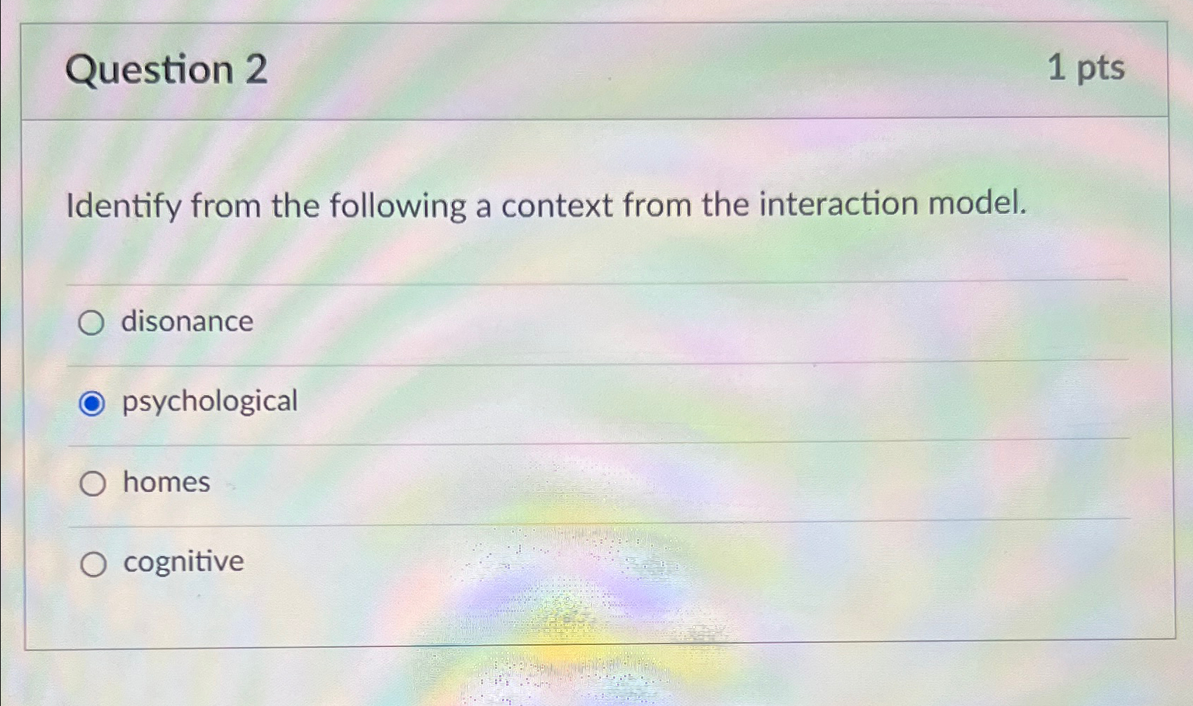 Solved Question 21 ﻿ptsIdentify from the following a context | Chegg.com