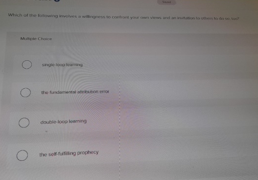 Solved Which of the following involves a willingness to | Chegg.com