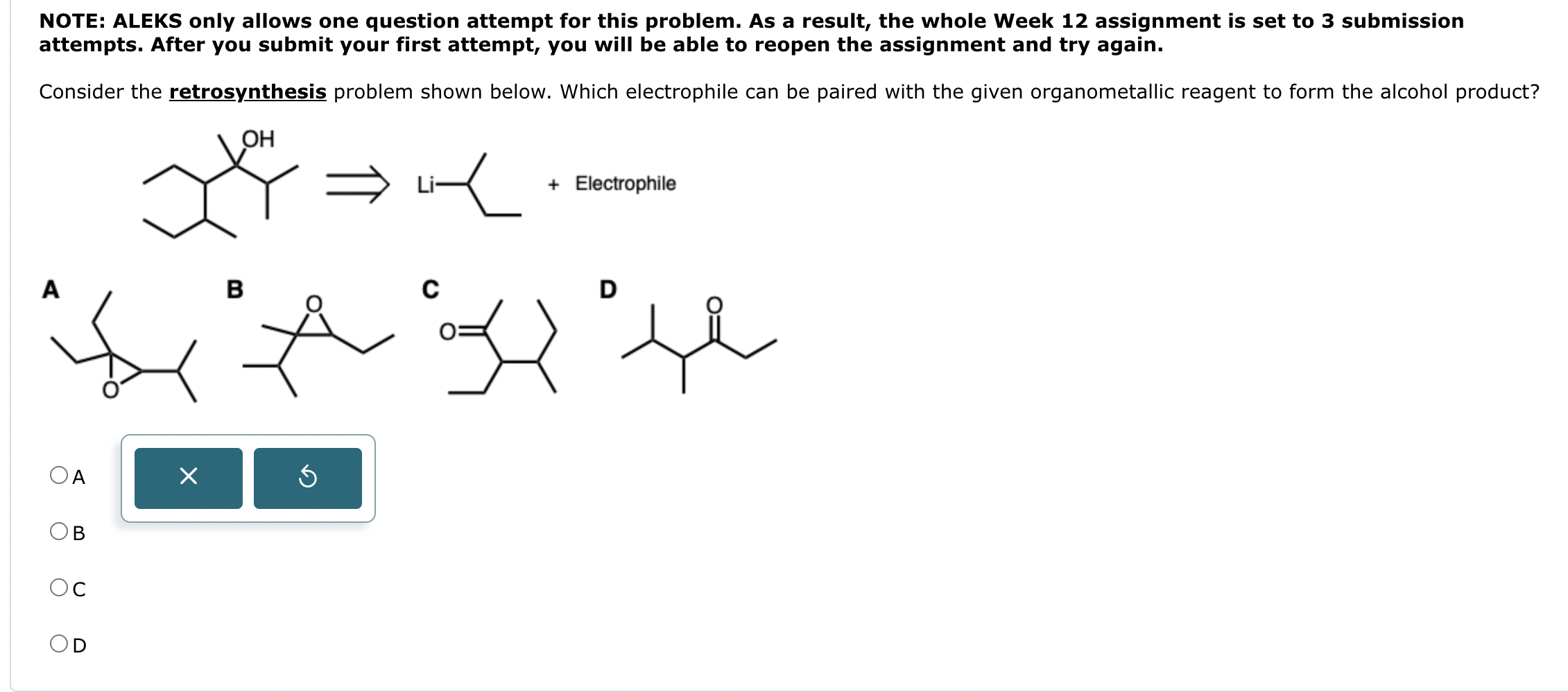 Solved Consider the retrosynthesis problem shown below. | Chegg.com