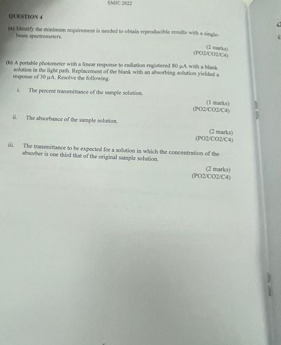 Solved QUESTION 4 (e) ldentify the minimum requirement is | Chegg.com