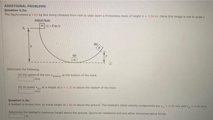 Solved ADDITIONAL PROBLEMS Question 5.3a: The figure shows a | Chegg.com