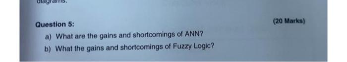 Solved Question 5: a) What are the gains and shortcomings of | Chegg.com